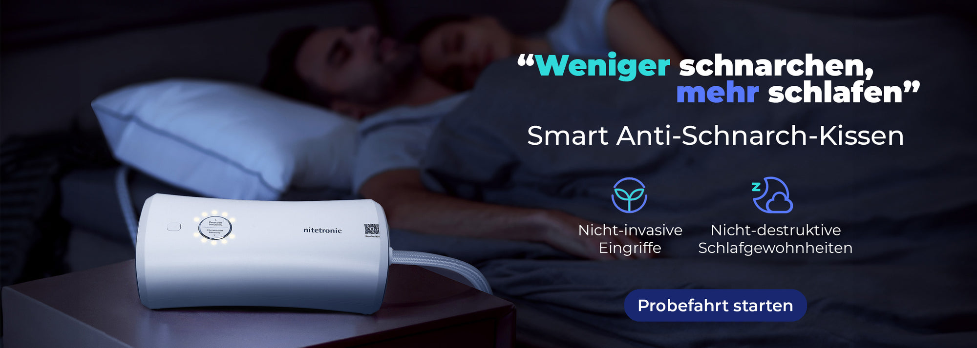 Nitetronic EU- #1 Klinisch geprüftes Anti-Schnarch-Kissen